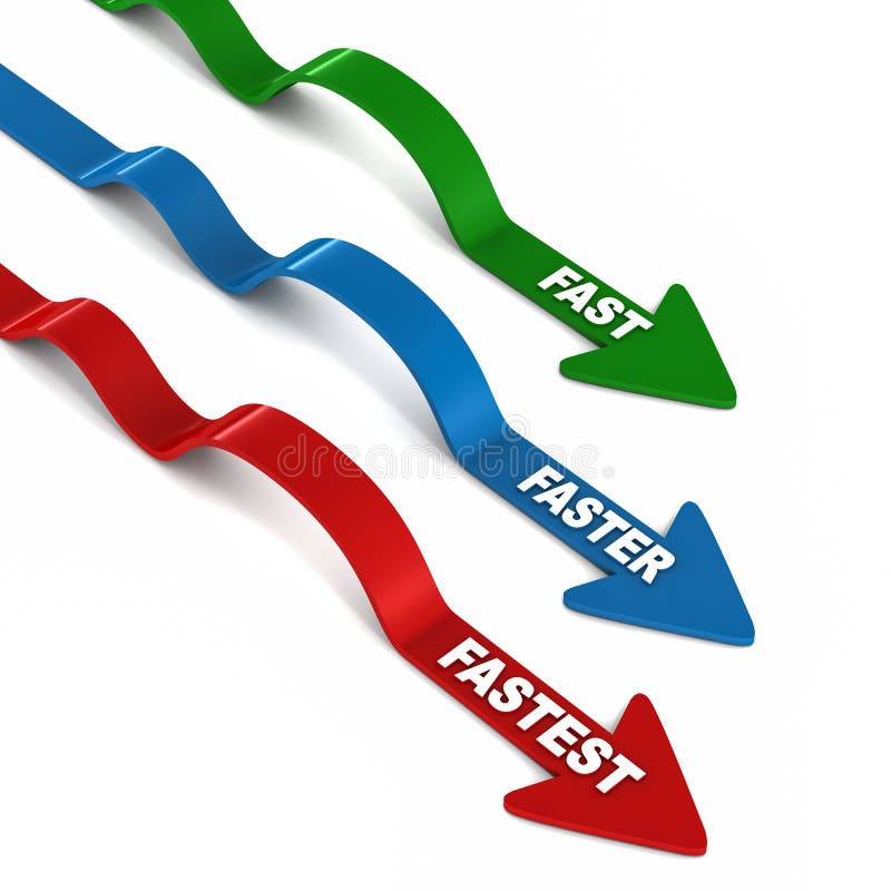 Snel sneller het snelst stock illustratie. Illustration of snel - 30746096