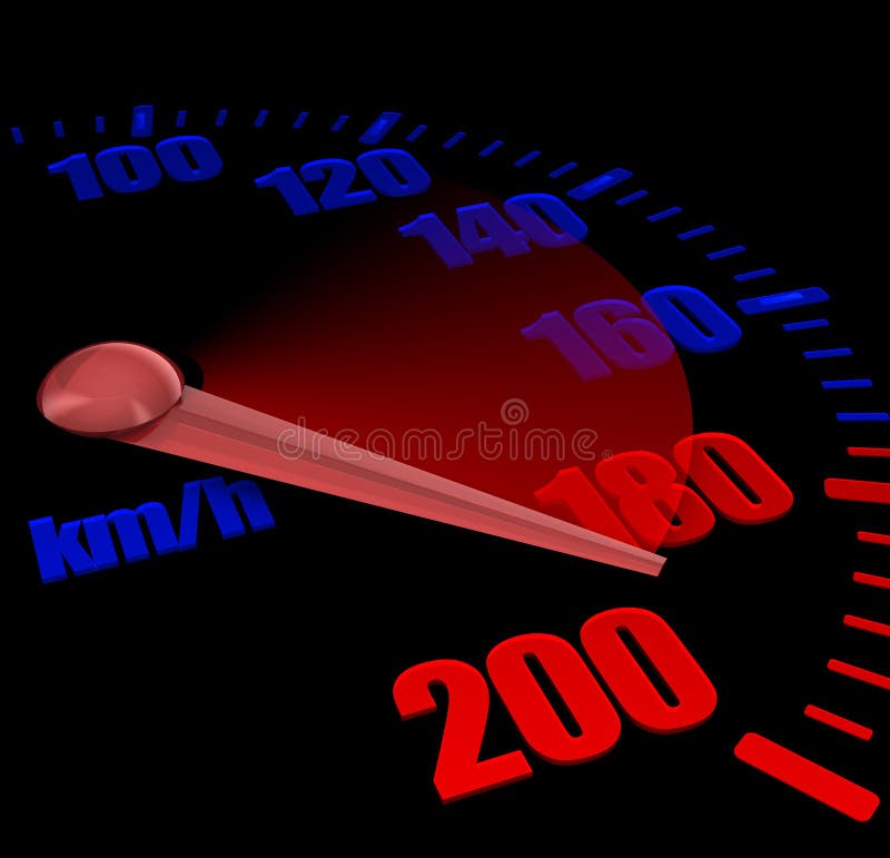 Snelheidsmeter En Wereldkaart Stock Illustratie - Illustration of kaart ...