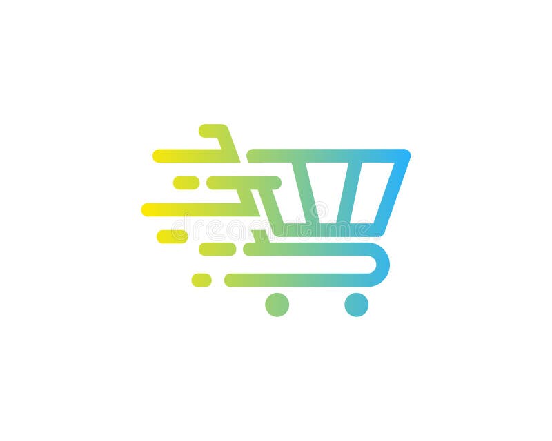 Snelheid Snel Het Winkelen Pictogram Logo Design Element Vector ...