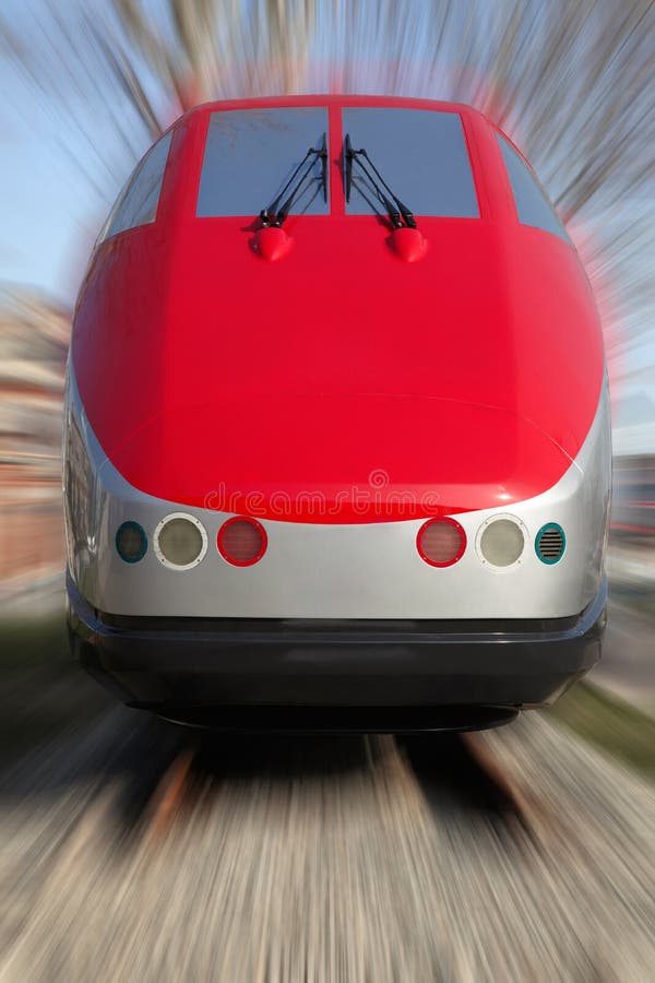 De Spaanse Trein Van Het Hoge SnelheidsAVE Stock Afbeelding ...