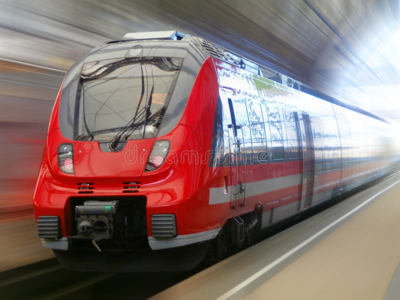 Europese Hogesnelheidstrein Stock Afbeelding - Image of metaal, trein ...