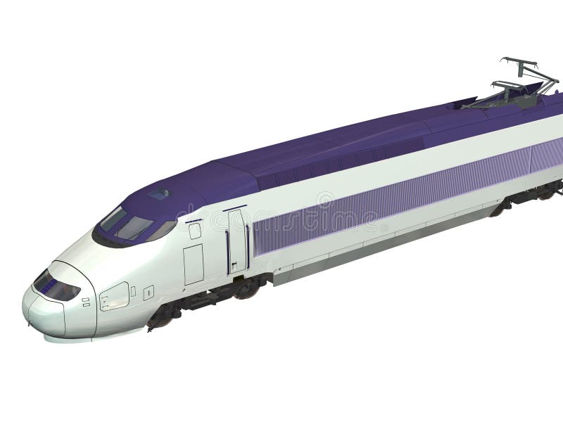 Sneltrein stock illustratie. Illustration of elektrisch - 3051765