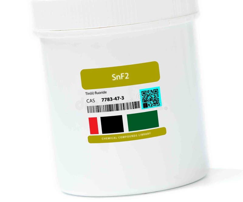 SnF2 - Tin(II) Fluoride stock photo. Image of bottle - 290625696