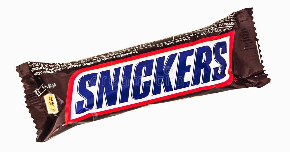 Snickers (by Mars) Chocolate Nut Bar Editorial Photography - Image of ...