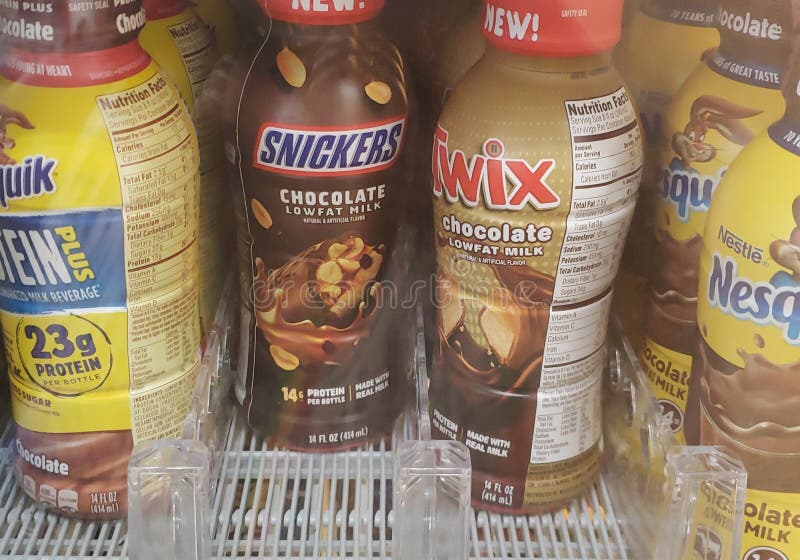 Snickers Twix Drinks Look Yummy Editorial Stock Photo - Image of look ...