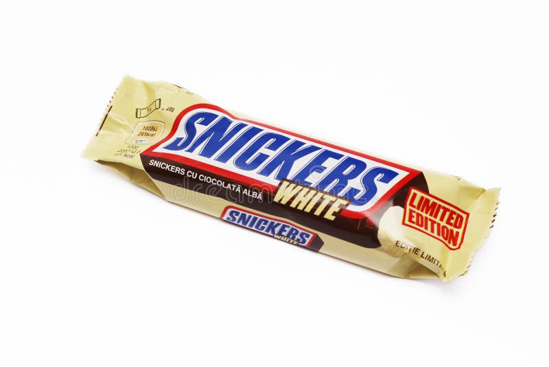 Snickers Chocolate Bar Isolated on White Background Editorial Image ... Snickers Chocolate Bar Isolated on White Background Editorial Image ...