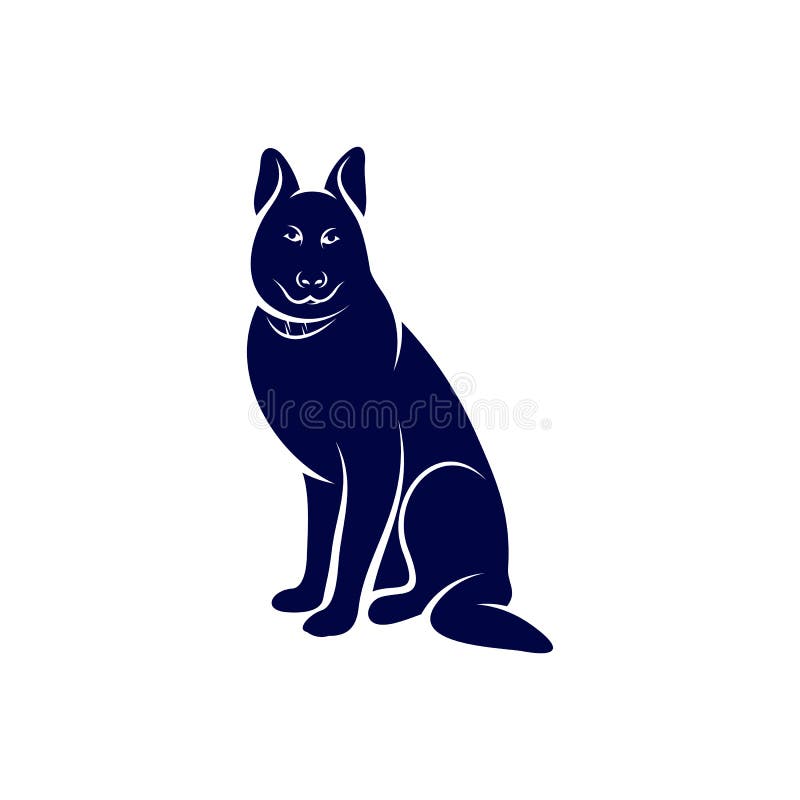 Sniffer Dog Logo Design Vector. Silhouette of Sniffer Dog Stock Vector ...