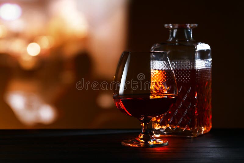 Snifter with brandy stock image. Image of snifter, color - 62091797