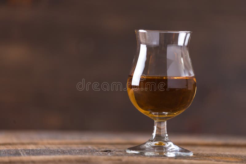 Snifter for Drinking Whiskey Out of Stock Image - Image of elegant ...
