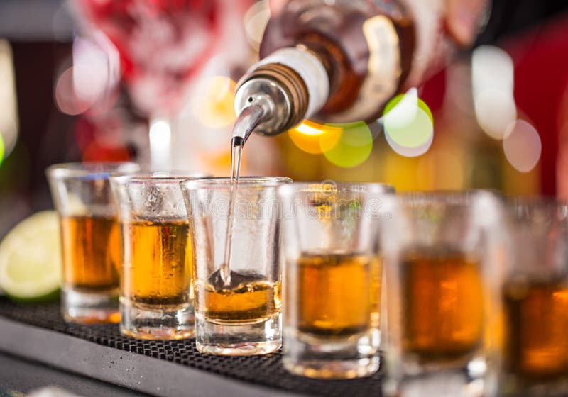 Snifters on bar desk stock image. Image of dioxide, martini - 54267291