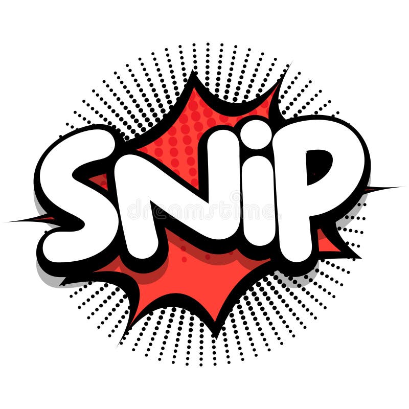 Snip Comic Book Explosion Bubble Vector Illustration Stock Vector ...