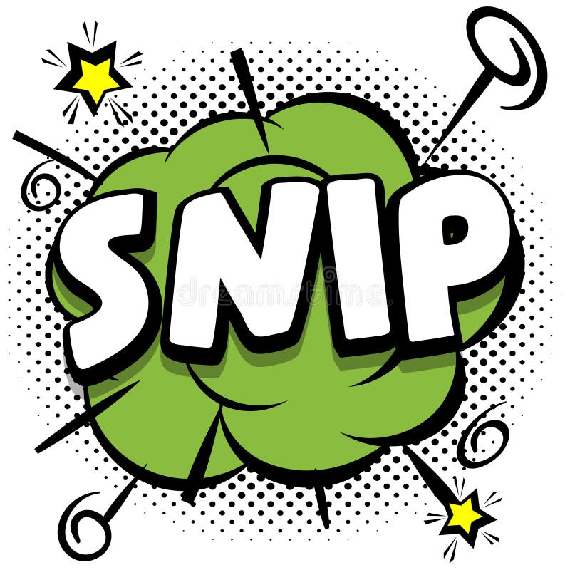 Snip Comic Bright Template with Speech Bubbles on Colorful Frames Stock ...