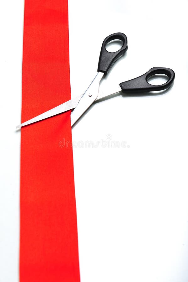 Snip and ribbon stock image. Image of ribbon, opening - 7406299