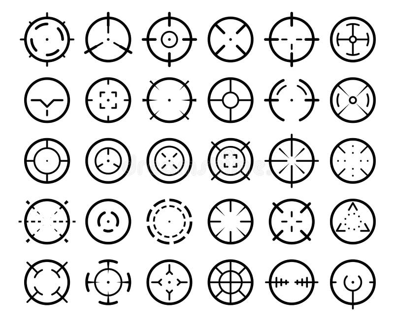 Symbols And Marks The Target And The Arrow Stock Illustration ...