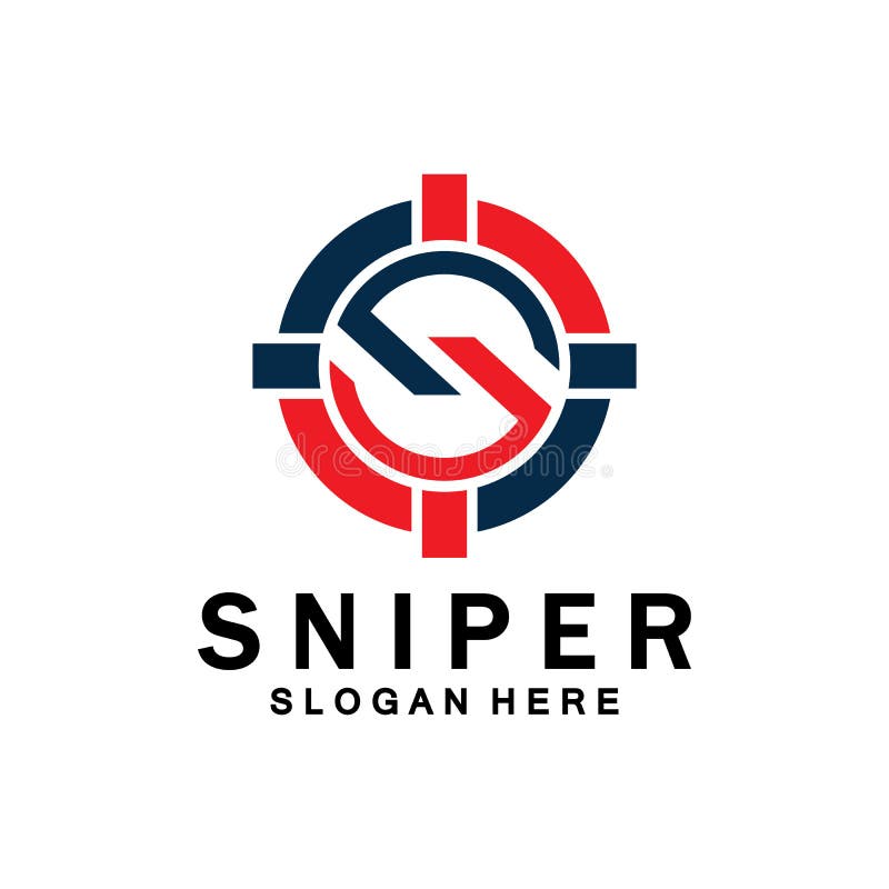 Sniper Aim Target Vector Logo. Initial S Target Logo Vector Stock ...