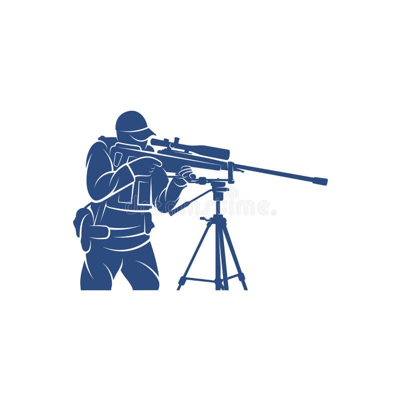 Sniper Army Logo Design Template, Vector Graphics To Design Stock ...