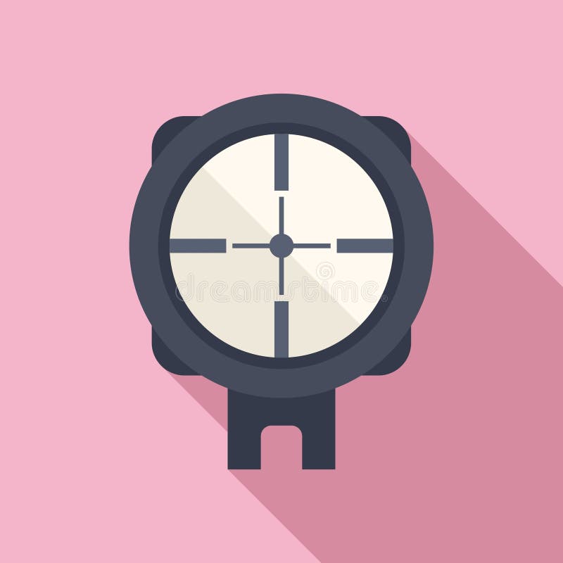 Sniper Cross Icon Flat Vector. Target Eye Stock Vector - Illustration ...