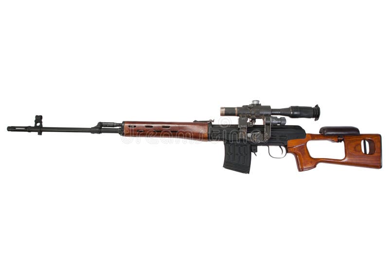 Sniper Rifle with Optic Sight Stock Image - Image of optical, russia ...