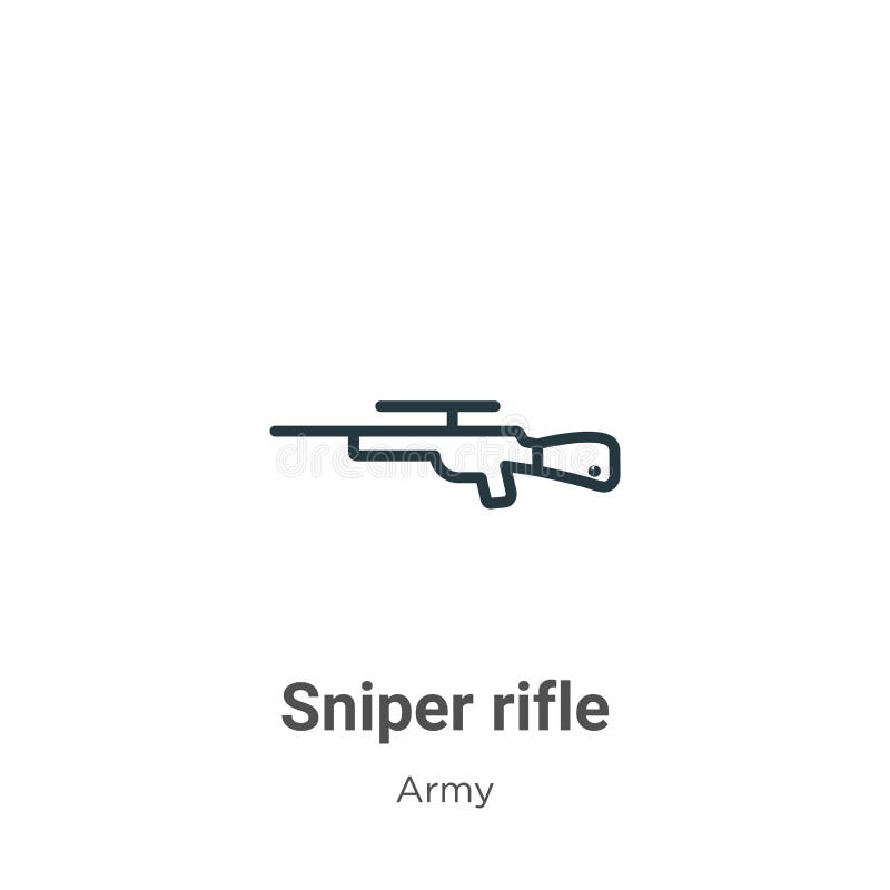 Sniper Rifle Line Icon Stock Illustrations – 4,892 Sniper Rifle Line ...