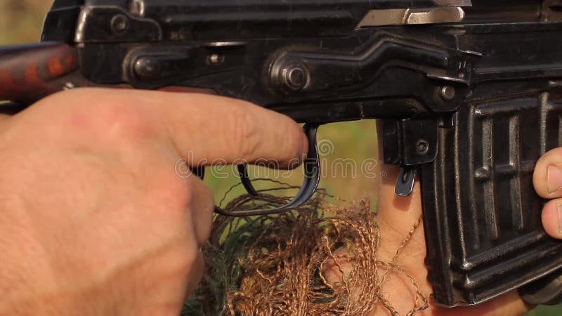 Sniper rifle shooting stock footage. Video of killer - 177330930