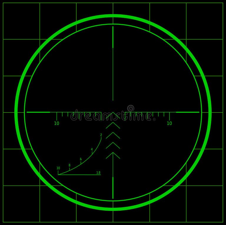 Black Sniper Scope Crosshair Symbol Stock Illustrations – 1,810 Black ...