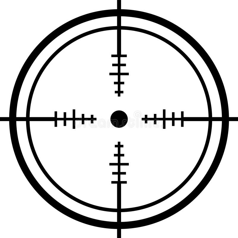 Sniper Scope Crosshairs Aiming Target Navigation Pointer Mark Cursor ...