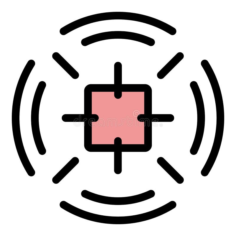 Sniper Scope Icon Color Outline Vector Stock Vector - Illustration of ...