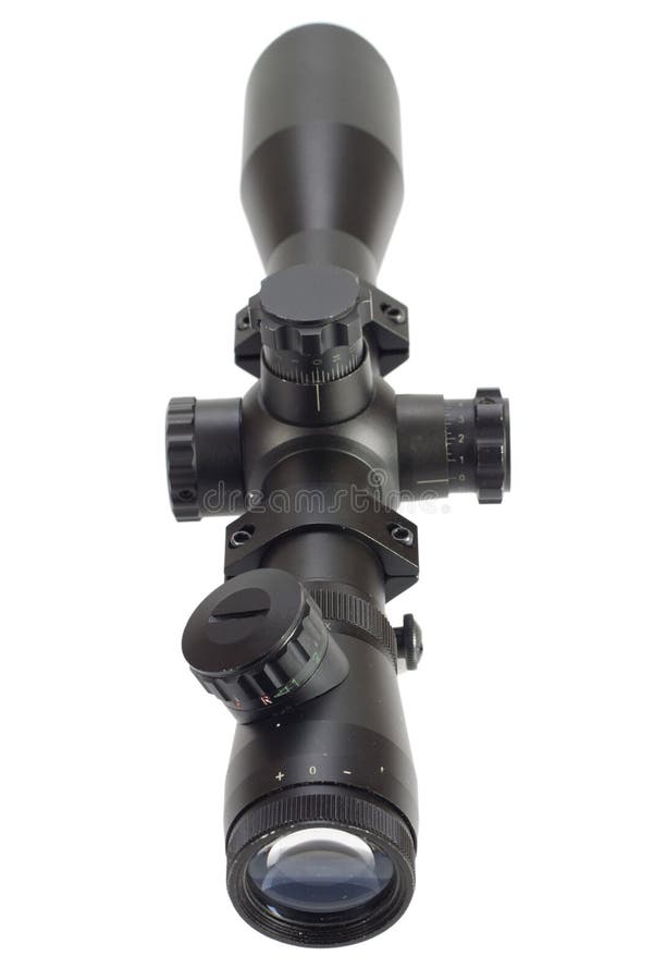Sniper scope isolated stock image. Image of isolated - 101490133