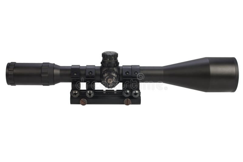 Sniper scope isolated stock photo. Image of accuracy - 112433158