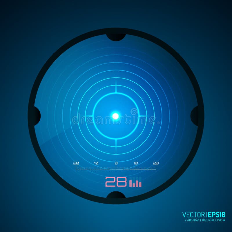 Sniper Scope . Neon Target Concept. Game Interface Element. Vector ...