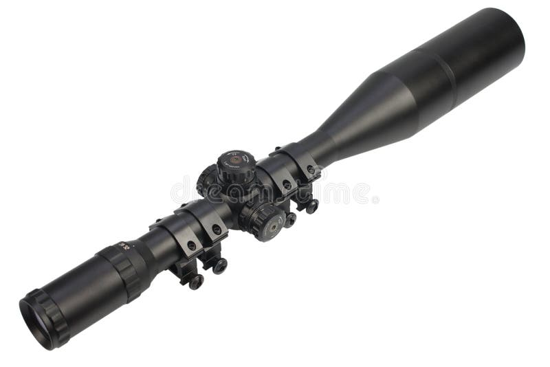 Sniper scope isolated stock photo. Image of military - 112433168