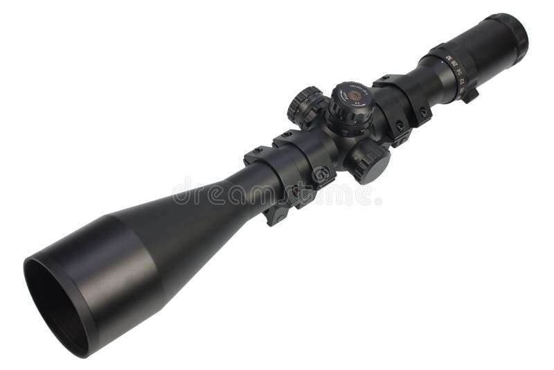 Sniper scope stock image. Image of modern, scope, military - 122452275