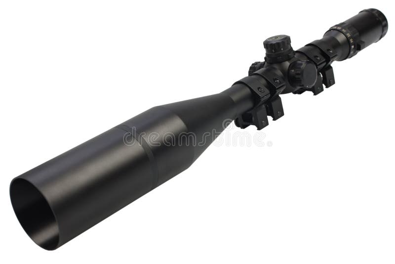 Sniper scope stock image. Image of modern, scope, military - 122452275