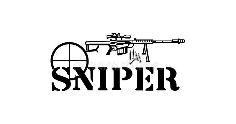 Sniper Silhouette Logo Sign Stock Vector - Illustration of accuracy ...
