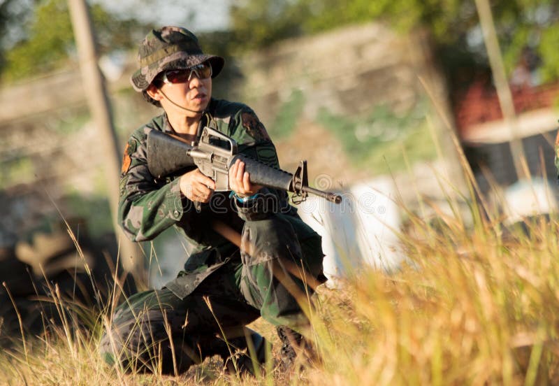 Sniper Soldier Trainee Ready To Assault Editorial Stock Photo - Image ...