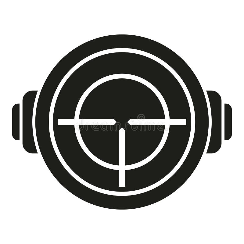 Sniper Target Icon Simple Vector. Cross Sight Stock Vector ...