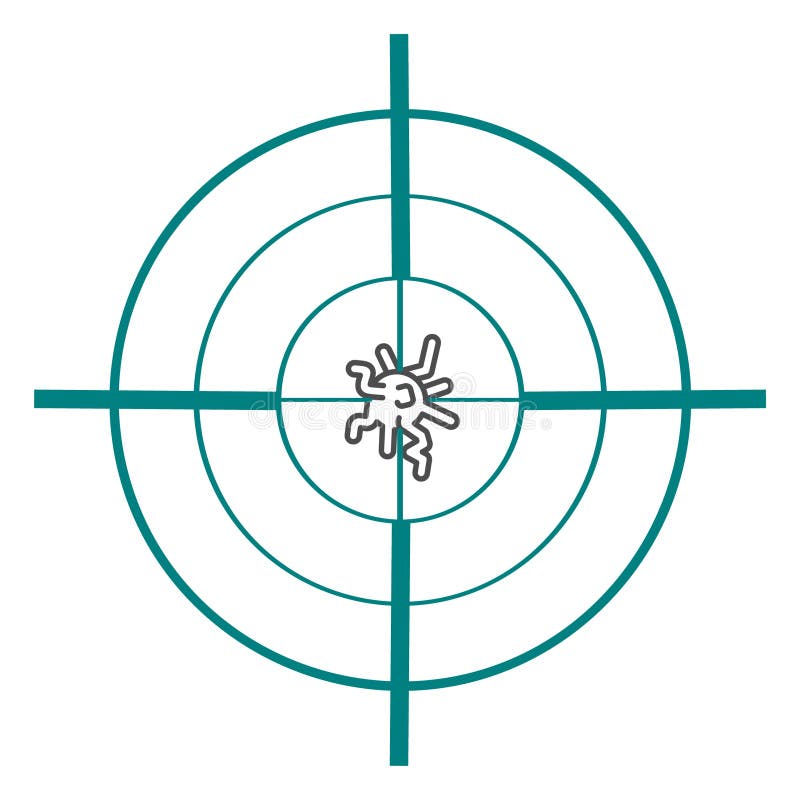 Sniper Targeting a Cancer Cell EPS Vector Stock Illustration ...