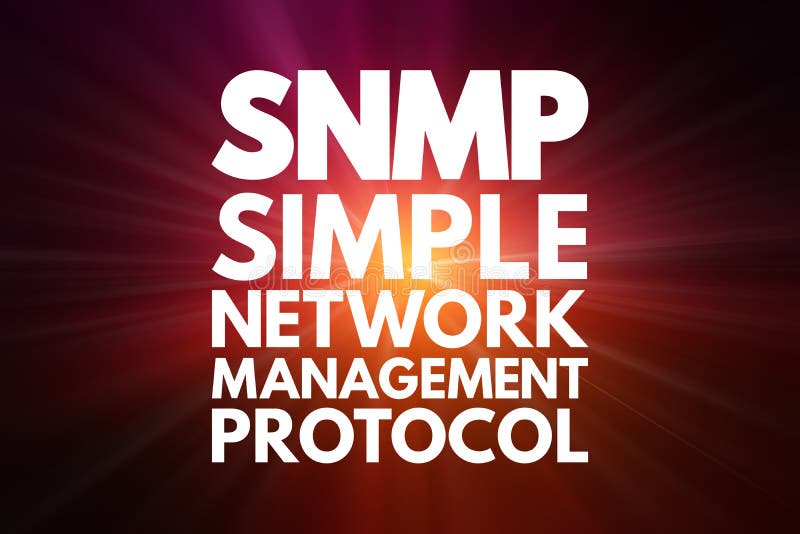 SNMP - Simple Network Management Protocol Acronym with Marker ...