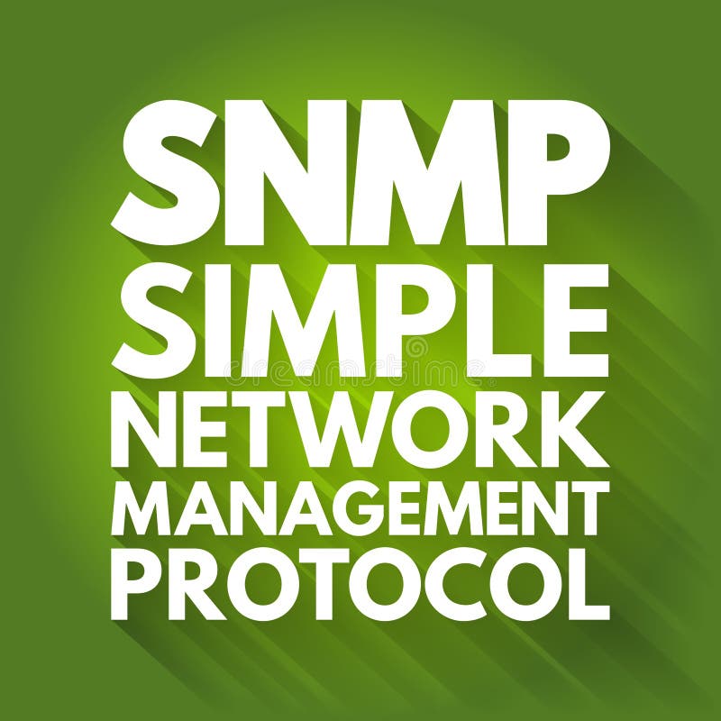 SNMP - Simple Network Management Protocol Acronym with Marker ...