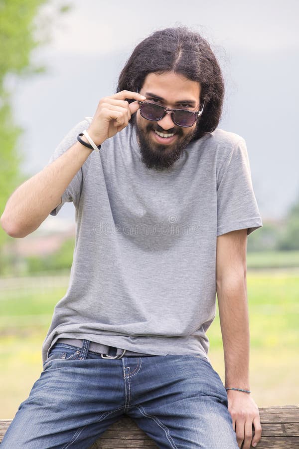 Snob stock image. Image of long, woodstock, hair, summer - 25575575