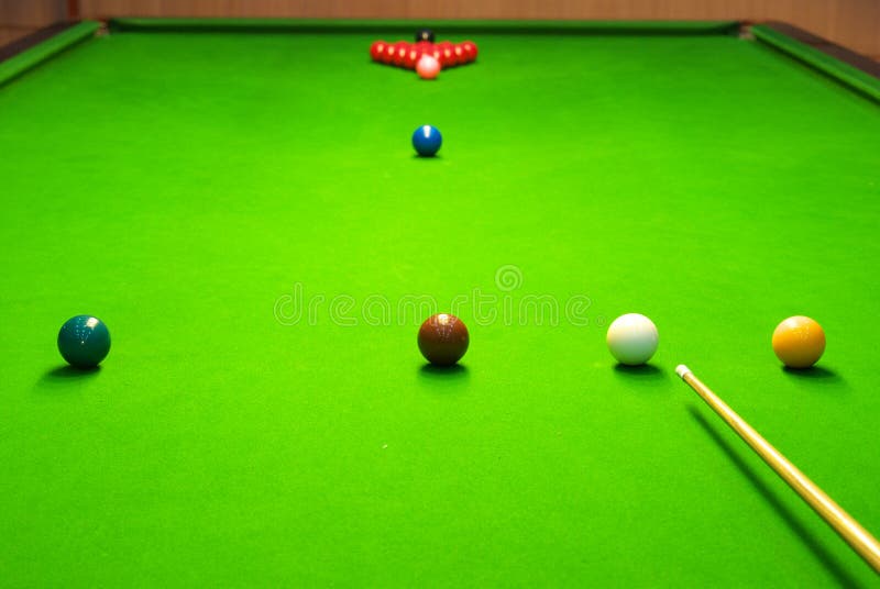 Snooker stock photo. Image of equipment, beginning, table - 13623266