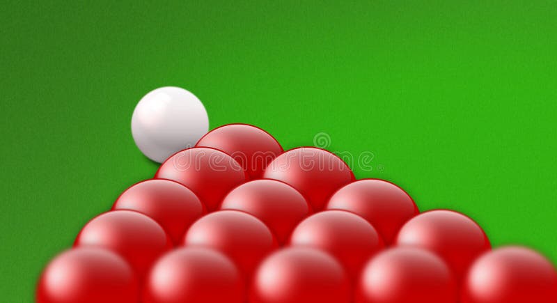 Red snooker balls triangle stock illustration. Illustration of ...