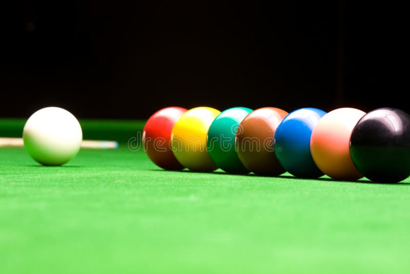 Snooker all the colors stock image. Image of social, competition - 12623921