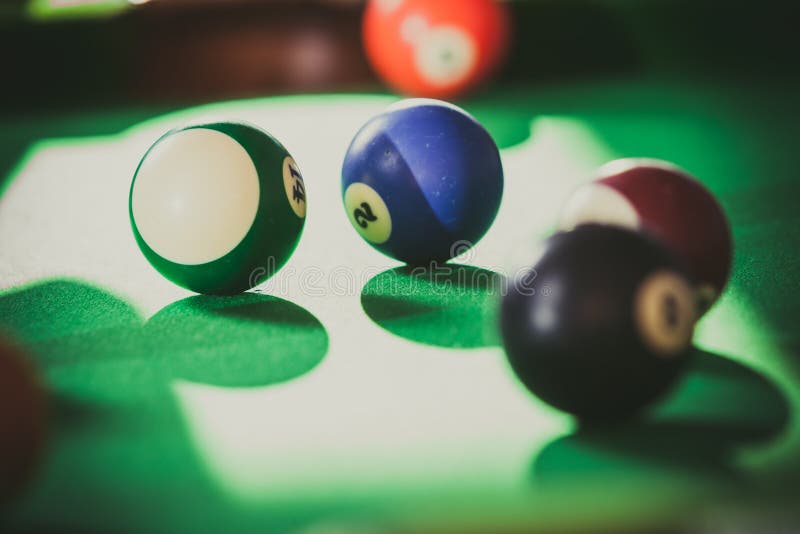Snooker Ball on Billiard Table Stock Image - Image of competition ...
