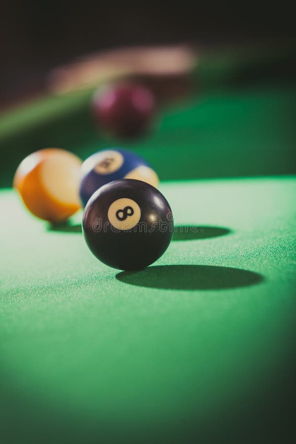 Snooker Ball on Billiard Table Stock Photo - Image of sport, number ...