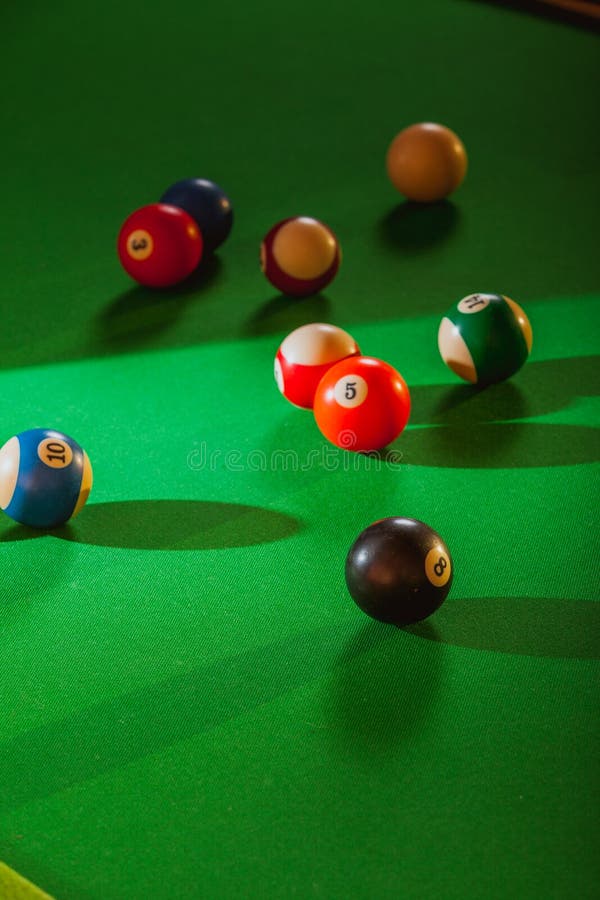 Snooker Ball on Billiard Table Stock Photo - Image of club, gamble ...