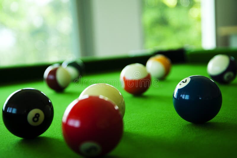 Snooker Red Ball on a Billiard Table Stock Image - Image of blue, frame ...