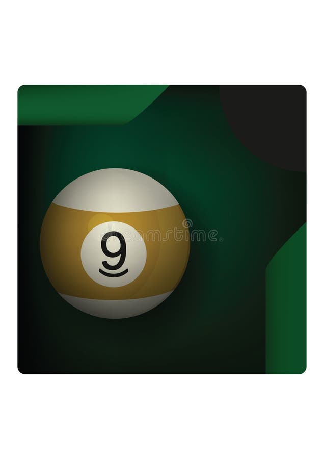 Snooker Ball. Vector Illustration Decorative Background Design Stock ...