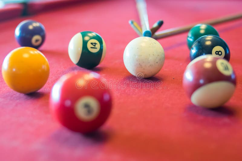 Snooker Balls on the Snooker Table. Stock Image - Image of green ...