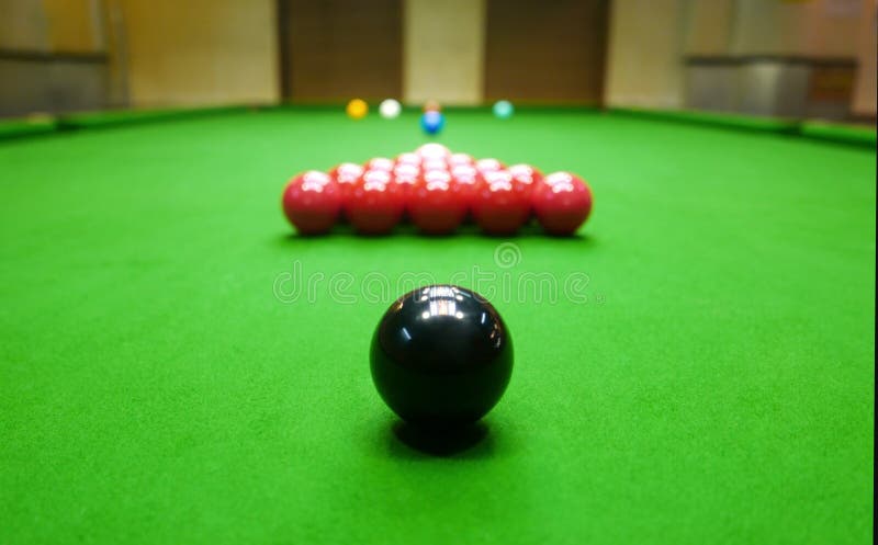 Snooker balls and table stock photo. Image of indoor - 60703570